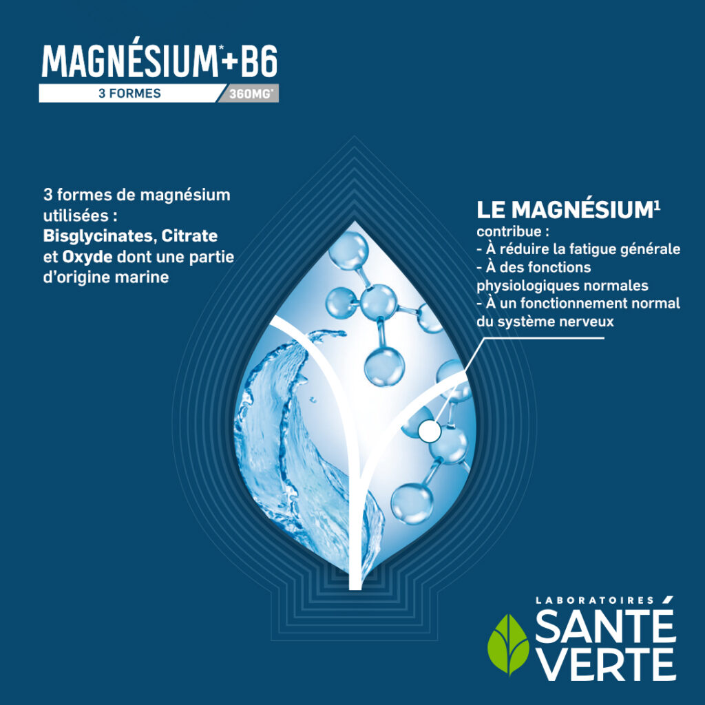 MAGNÉSIUM + B6 • Laboratoires Santé Verte