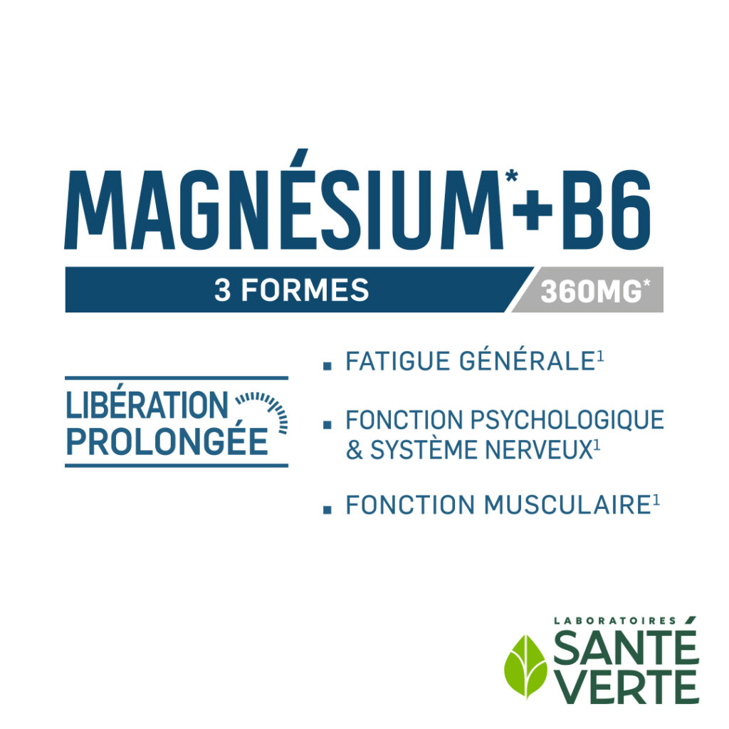 MAGNÉSIUM + B6 • Laboratoires Santé Verte